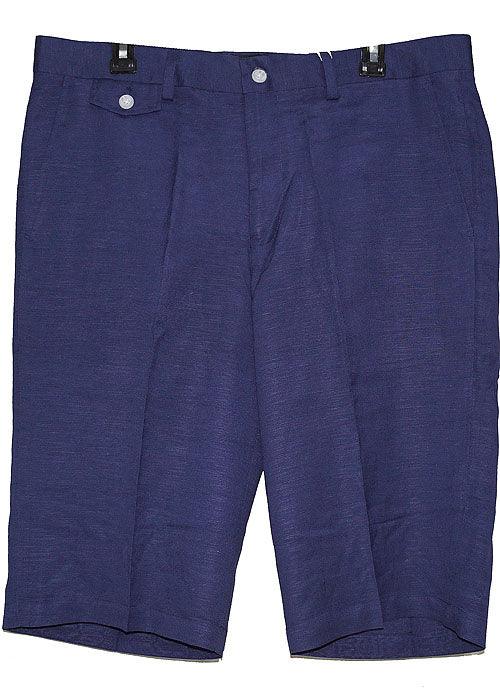 Cigar Linen Shorts # HR120 Navy - Pants and Jeans
