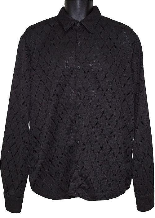 Daniel Benjamin Shirt # Knit111 Black - Long Sleeve Casual Shirts