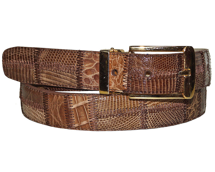 David Eden Crocodile/Lizard Belt # LB8 Taupe – Alligator World