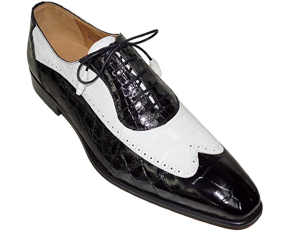 Mezlan Platinum Alligator Shoes 'Ferrara' - Exotic Skin New Arrivals