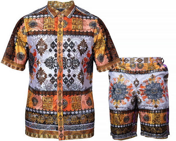 Prestige Shirt/Shorts Set # SHL605 Orange – Alligator World